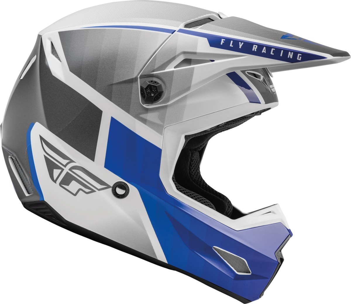 Fly Helmet ECE Kinetic Drift Blue-Charcoal-White (58-M) | Jopa